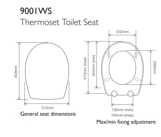 Roper Rhodes Cresent Toilet Seat -Kingsway Plumbing